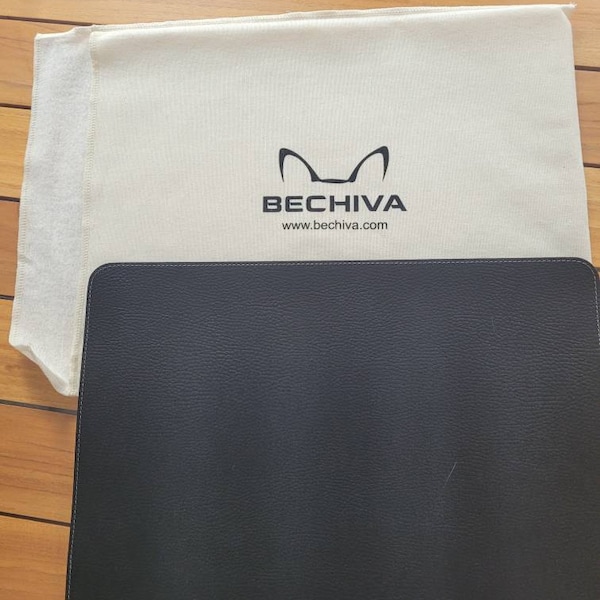 BECHIVA Soft Real Leather Poop Bag Holder. Dog Bag Dispenser. Top ...
