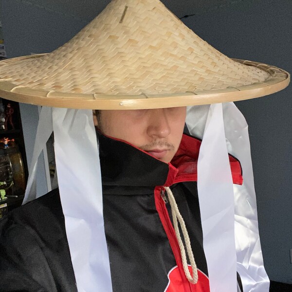 Japanese Ninja Hat Anime Cosplay Accessories Volcanic Cone Bamboo Hat ...