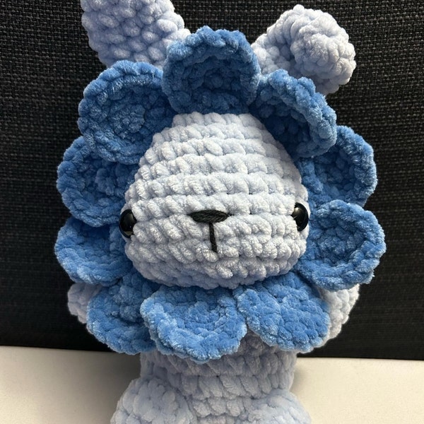 Crochet Flower Bunny Plushie PATTERN!! PDF - Etsy