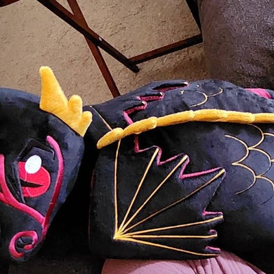 Build A Dragon Backpack,large Plush Dragon Backpack Minky With Custom ...