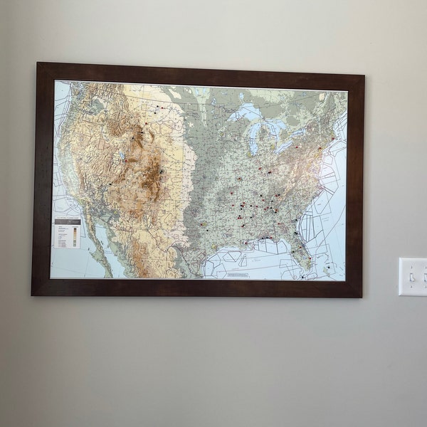 Personalized Pilot's USA VFR Map - Aviator's Map - Chart Your Flights ...