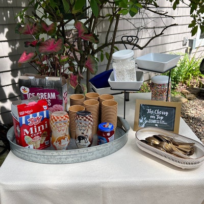 Graduation Ice Cream Bar, Sundae Bar 5x7, 8x10 Printable Chalkboard ...