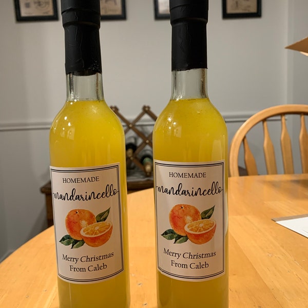 Custom Limoncello Labels, Printed Lemoncello Stickers, Personalized ...