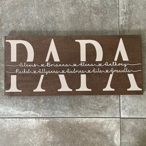 Papa Fathers Day Gift Papa Sign Gift for Papa Rustic Sign for Papa Gift ...