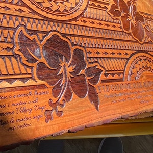 Fale Samoa samoan House Stormy Night Wall Art Engraved Wood Design ...