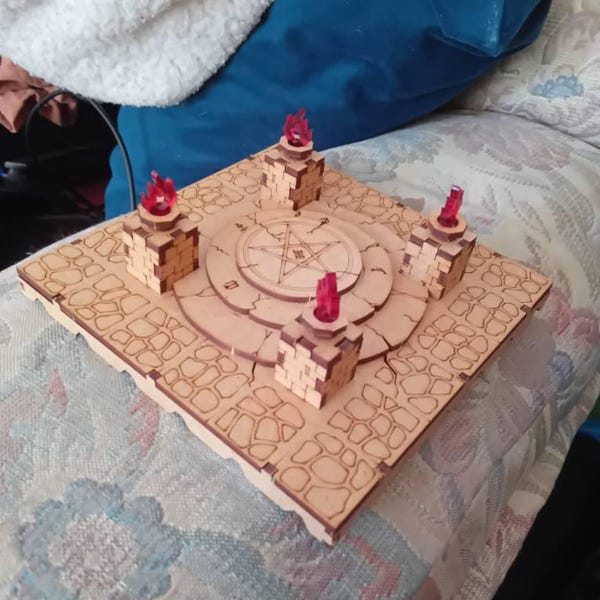 Elemental Card Deck Box, MTG Card Storage, Custom Deck Box, Wooden Deck ...