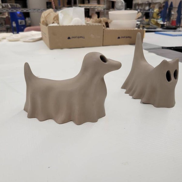Sausage Ghost Dog Ceramic Slip Casting Plaster Mold - Etsy