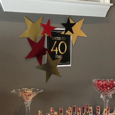 40th Birthday Decoration Happy 40th Birthday Sign. 40 Year - Etsy