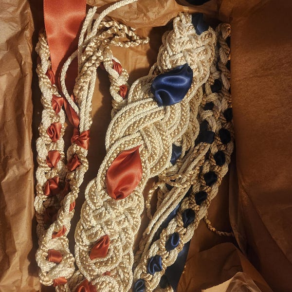 Handfasting Cord Bloom: Rainbow Bespoke Artisan Handfasting Cord/ribbon ...