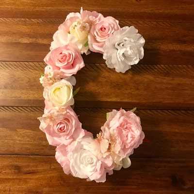 Nursery Decor Girl Floral Letter Flower Letter Wedding Letter Baby ...