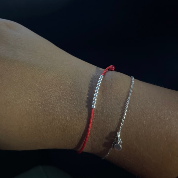 Kabbalah Red Thread. Thin Red Thread of Fate. Protection Bracelet ...