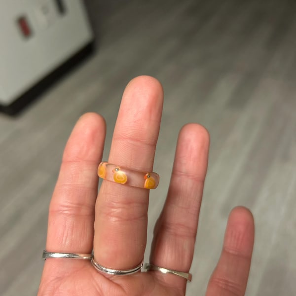 Rubber Ducky Resin Ring | Rubber Duck Ring | Animal Resin Ring | Rubber ...