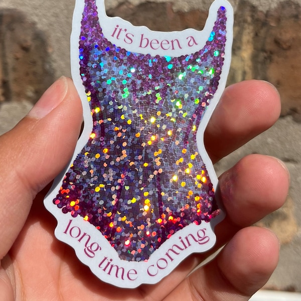 Pink Eras Glitter Bodysuit Tour Sticker - Etsy
