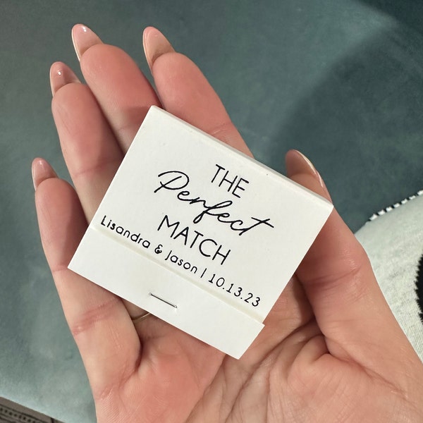 The Perfect Match Matchbooks - Wedding Matchbook, Wedding Decor ...