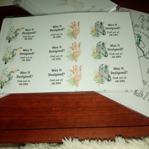 Mini Postcards JW Bee Was It Designed Informal Witnessing - Etsy