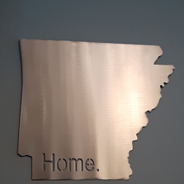 State "home" Wall Hanging / Metal Wall Art / Metal Home Decor / Steel ...