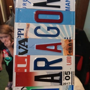 License Plate Name Sign Gifts for Kids Children's Gifts | Etsy