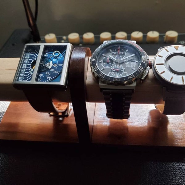 Timestand L Adjustable Four Watch Stand in Walnut Wood for Special Gift ...