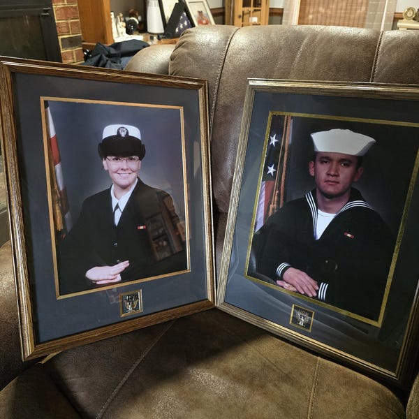 US Army Custom Military Photo Frame - 11" X 14" - Solid Red Oak - Real ...