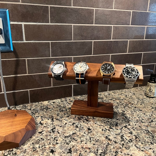Walnut Wood Display, T-BAR Watch/bracelet Display, Jewelry Display ...