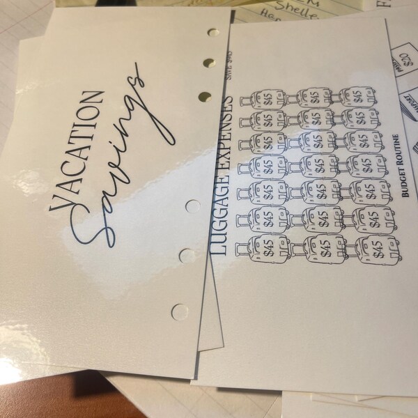 Disneyland Saving Trackers Instant Download PDF Size A6 Digital Savings ...