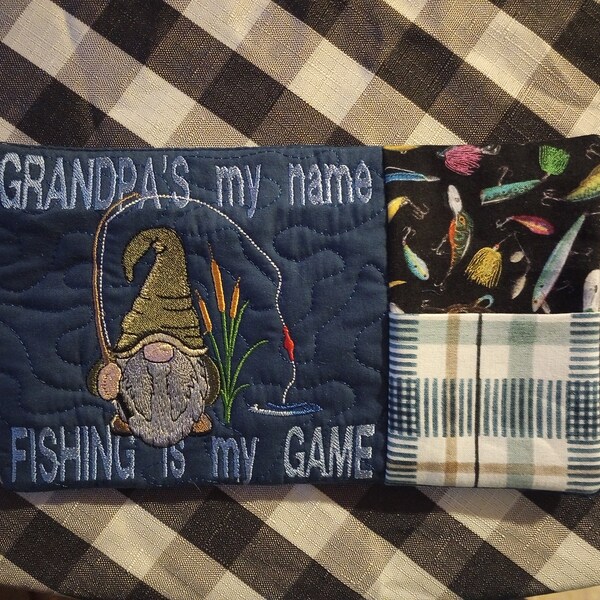Fishing Gnome Embroidery Design, Fisher Embroidery, Angler Embroidery ...
