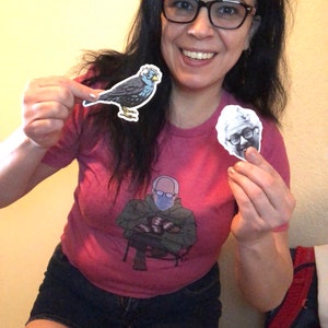 Birdie Sanders Sticker / Vinyl / Laptop Sticker / Small Bumper Sticker ...
