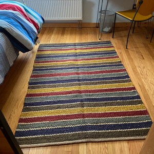 Natural Boho Jute Runner Rug Stripe Area Rug Bohemian Rug | Etsy