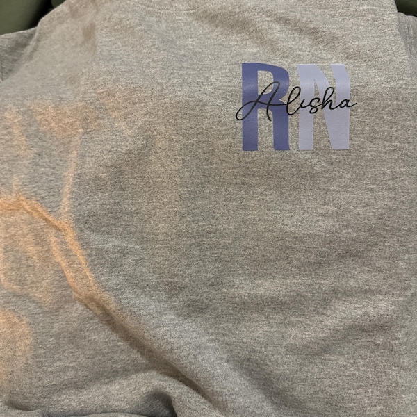 Custom Registered Nurse Sweatshirt With Name, Personalized RN Pocket ...