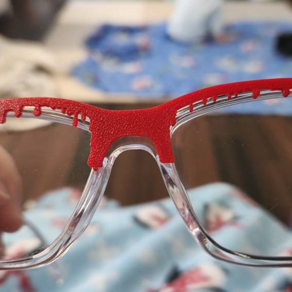 1 3D Printed DRIPPING Brow Topper Magnetic Glasses Toppers With Magnets ...