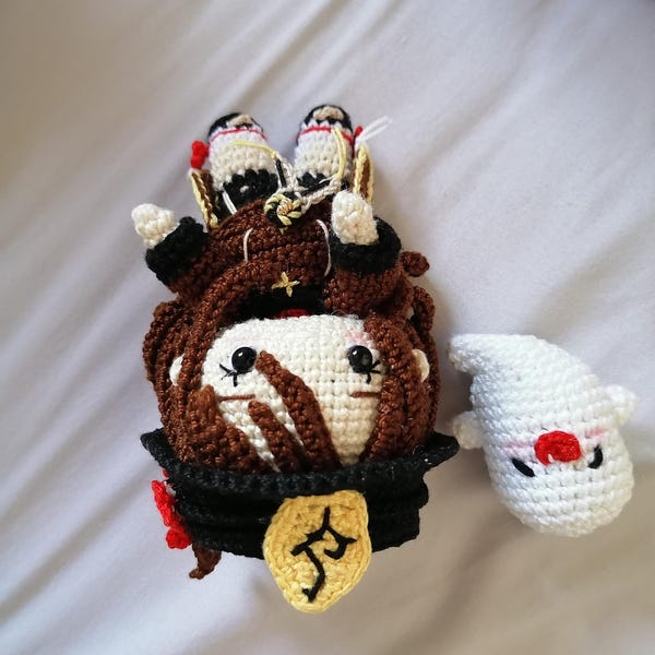 Crochet PDF Pattern: "hu Tao & Boo Tao" Chibi Amigurumi - Etsy