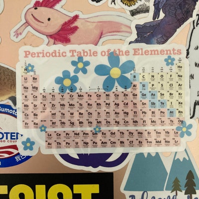 Waterproof Periodic Table Sticker Science Stickers Women in Stem Gift ...