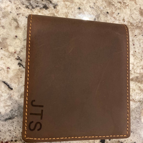 Mens Wallet Personalized Wallet Monogrammed Wallet Engraved Wallet ...
