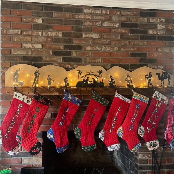 PS 11 Piece NATIVITY COLLECTION Stocking Holder - Etsy