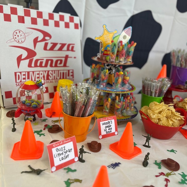 Thank You Card Etch Sketch Party Favor Buffet Table Tent Kids Party ...