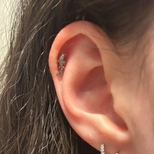 Adjustable Dainty CZ Nose Cuff Gold Silver Fake Nose Ring No Piercing ...