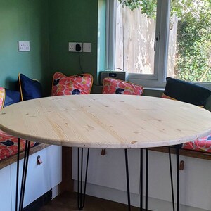 Round Dining Table. Solid Wood Circular Table. Kitchen Table. - Etsy UK