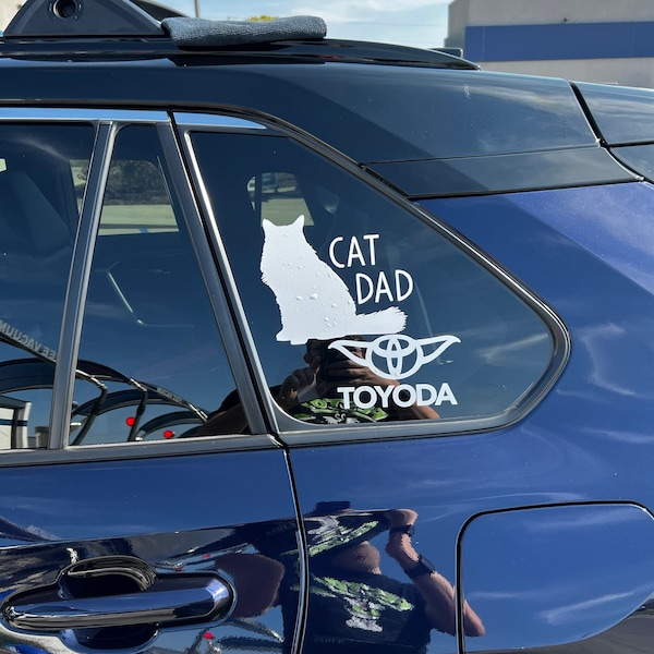 Yoda Toyoda Toyota Vinyl Decal for Car, Laptops, Any Smooth Surface ...