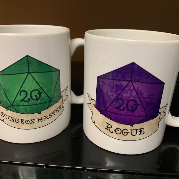 Personalized Dnd Mugs - Customisable Dungeons and Dragons Class Mug ...
