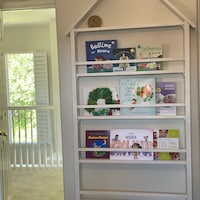 Desktop Mini Bookcase Solid Wood Tree Bookshelf Decorative Small ...