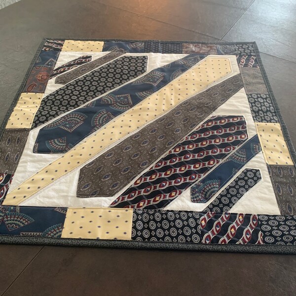 PDF Pattern Square 5 Necktie Quilt Table Topper or Wall Hanging - Etsy