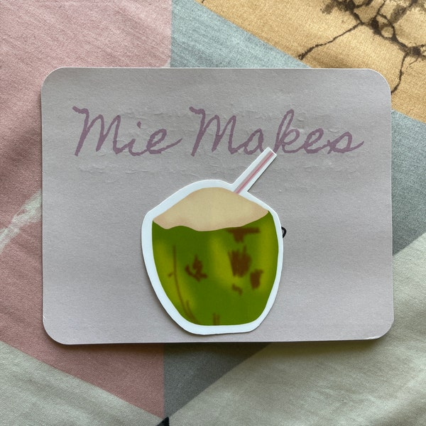 Coconut Sticker, Buko Sticker, Hydroflask Sticker, Philippines ...
