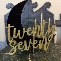Twenty Seven Cake Topper - Etsy