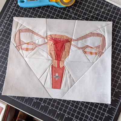 Anatomical Uterus Paper Piecing Pattern - Etsy