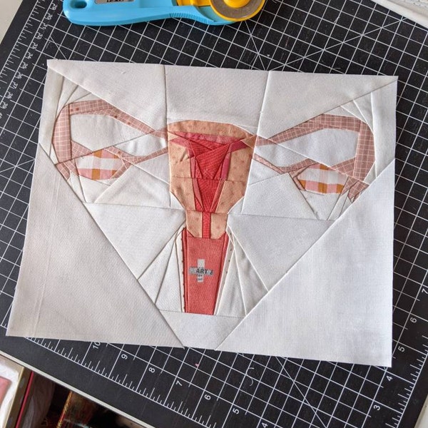 Anatomical Uterus Paper Piecing Pattern - Etsy