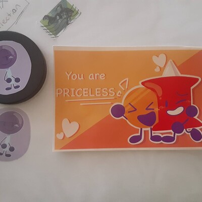 Battle for Dream Island Digital Print Bfb Fan Art Valentines Day Card ...