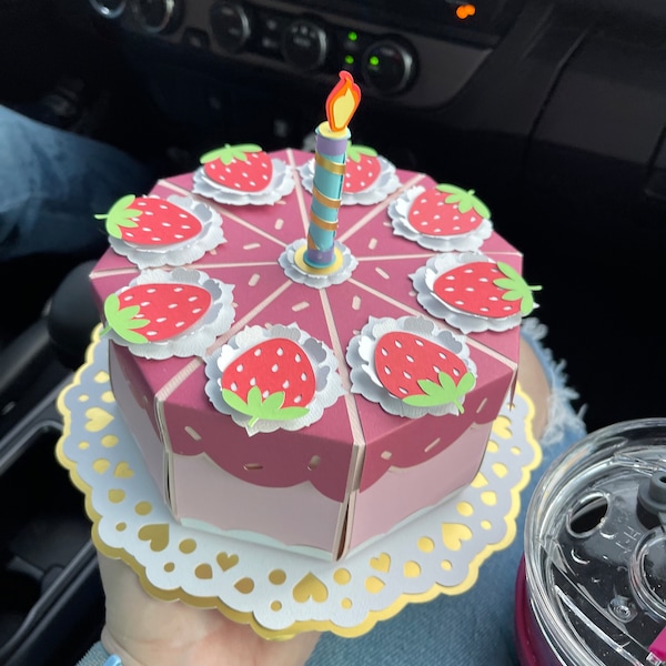BIRTHDAY CAKE 3D SVG Explosion Box Instant Download Project for Cricut ...