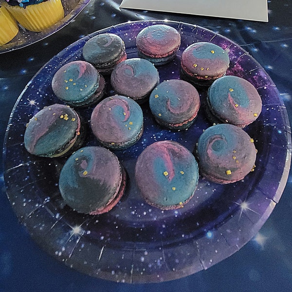 Galaxy Space Macarons - 6/12/24 - Choose Your Flavor - French Macaroons ...