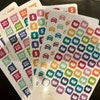 Hourly Time Strips, 6am to 11pm, Time of Day Stickers, for 7x9 Vertical ...
