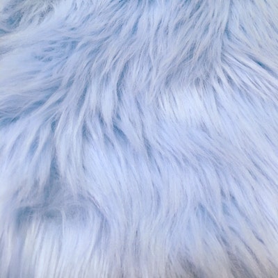 Baby Blue Faux Fur, 2 Pile, Pastel Blue Fur Craft Squares, Blue Fursuit ...
